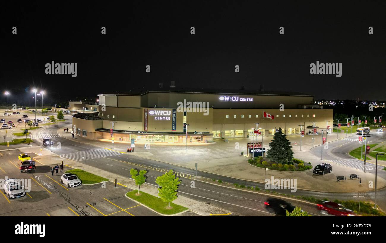 Center hockey rink aerial hi-res stock photography and images - Alamy