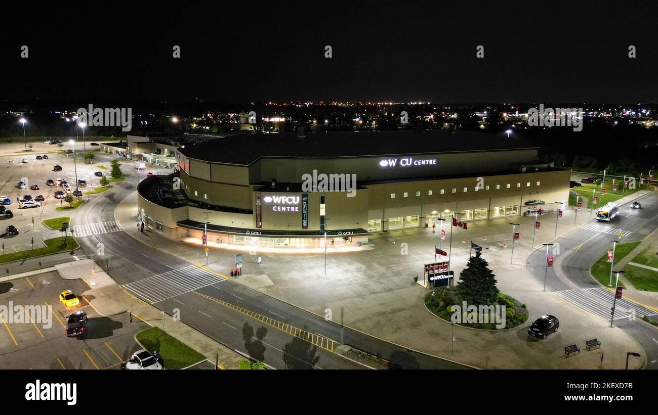 Center hockey rink aerial hi-res stock photography and images - Alamy