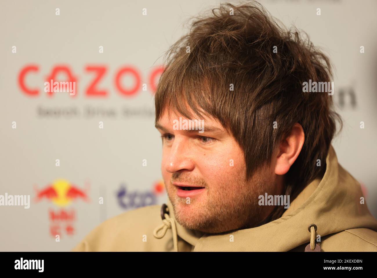 England’s Liam Highfield is interviewed after day three of the Cazoo UK ...