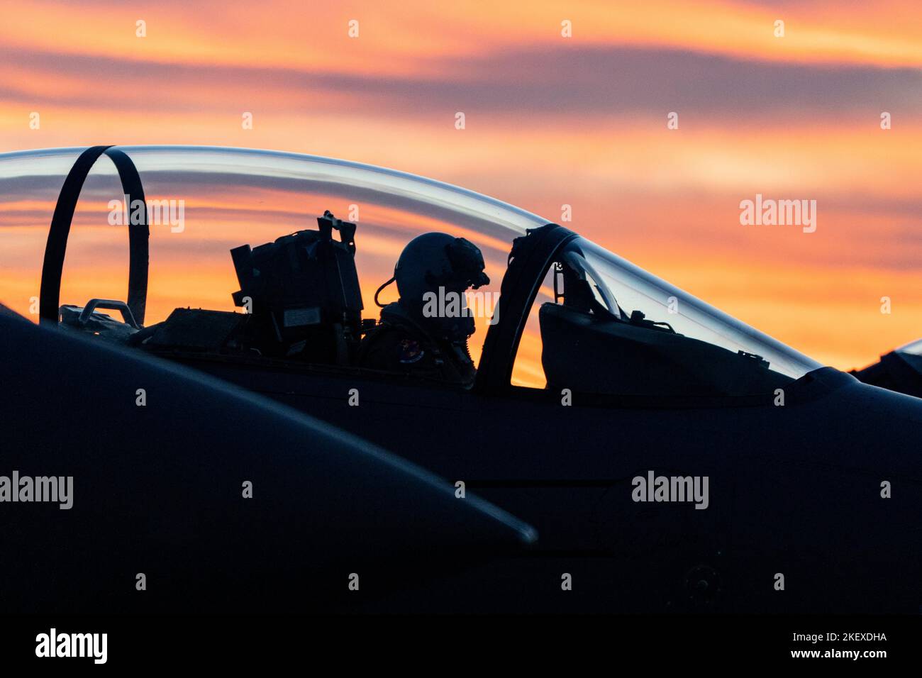 A U.S. Air Force pilot assigned to the 492nd Fighter Squadron performs ...