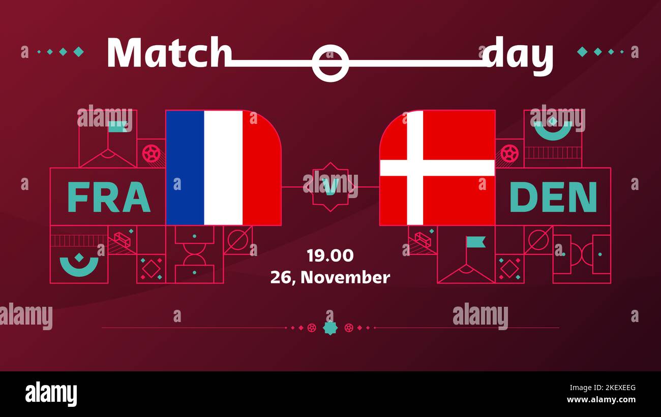 france, denmark match Football 2022. 2022 World Football Competition ...