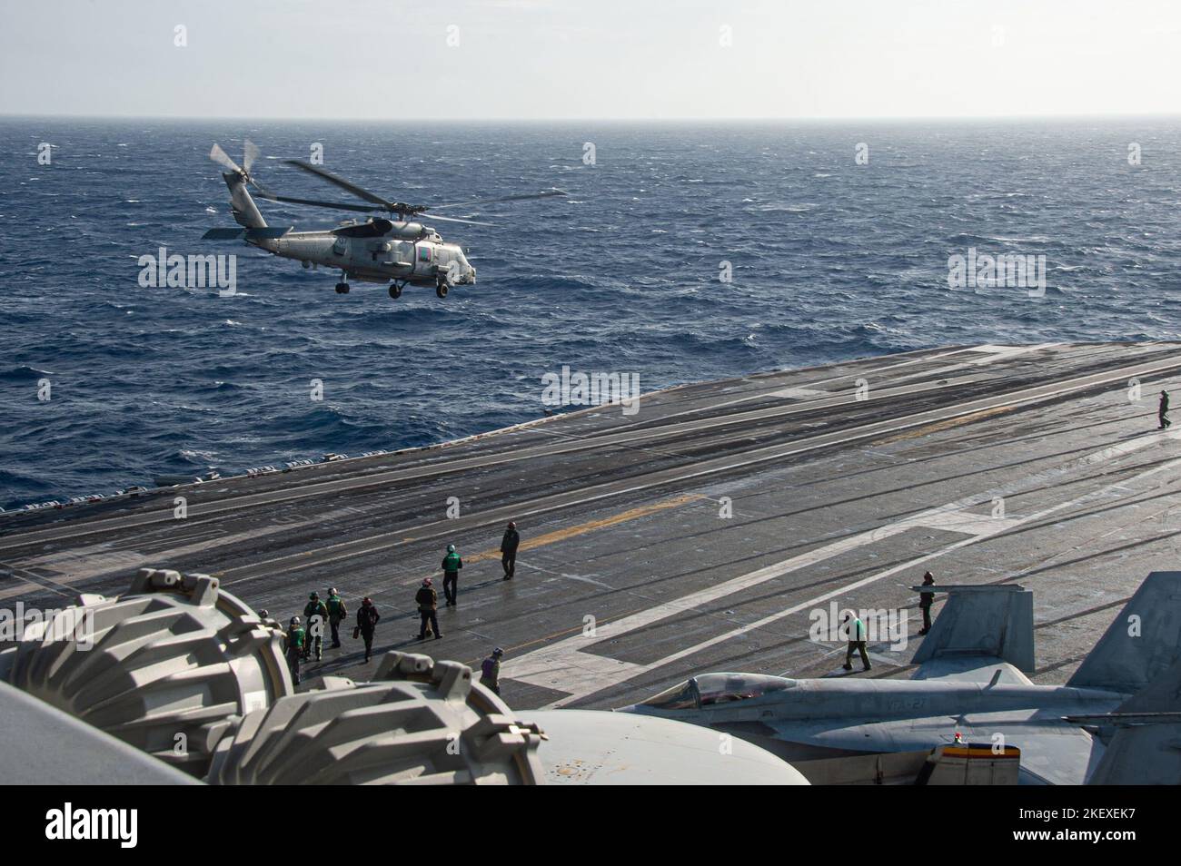 221113-N-ER894-1009 PHILIPPINE SEA (Nov. 13, 2022) An MH-60R Sea Hawk ...