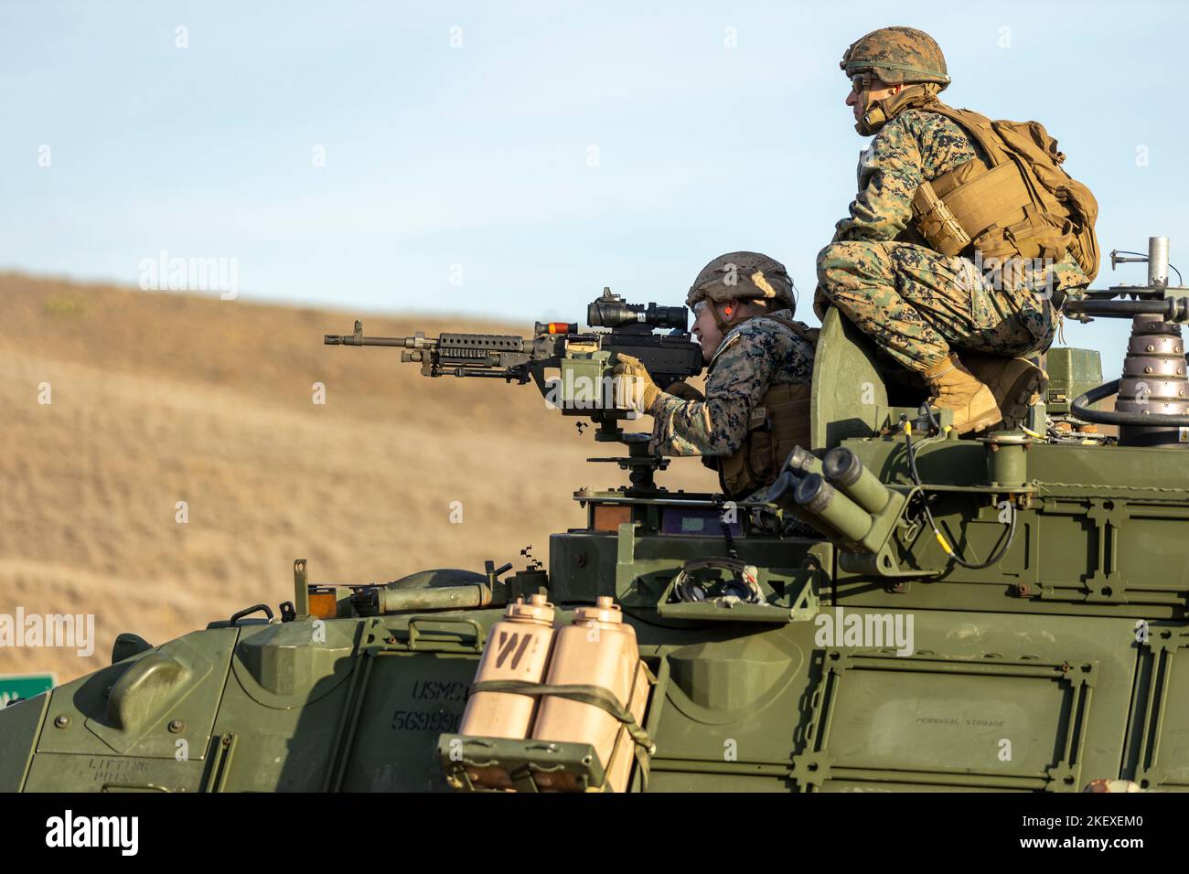 A U.S. Marine with 1st Radio Battalion, I Marine Expeditionary Force ...
