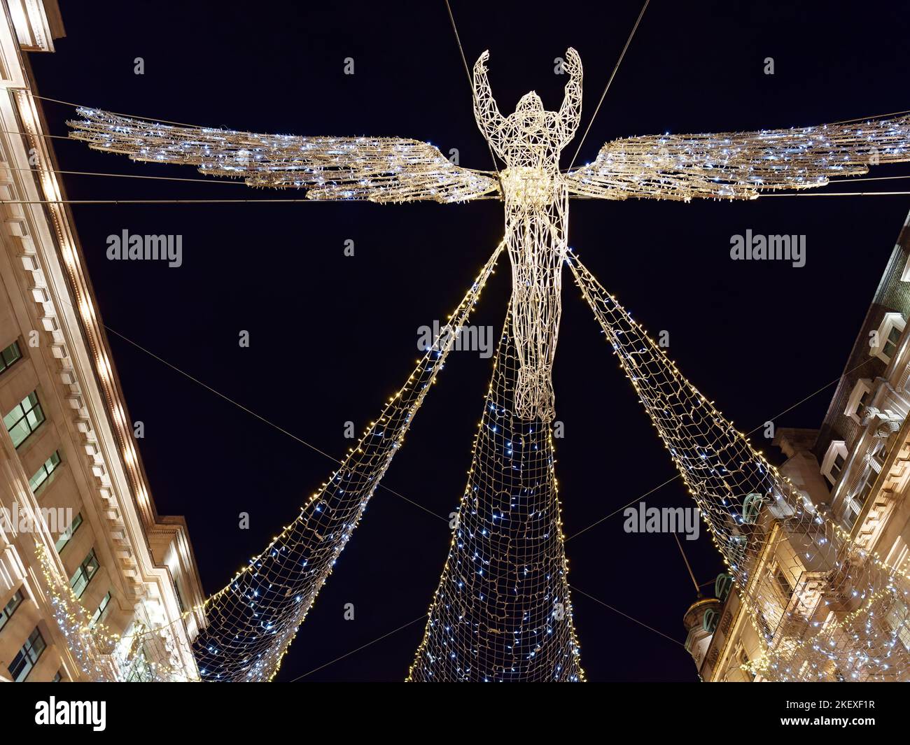 Spirit of Christmas aka Angels suspended over Regent Street, as part of ...