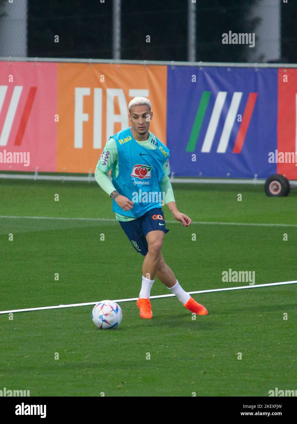 Antony of Brazil during the first day of trying of the Brazil National ...