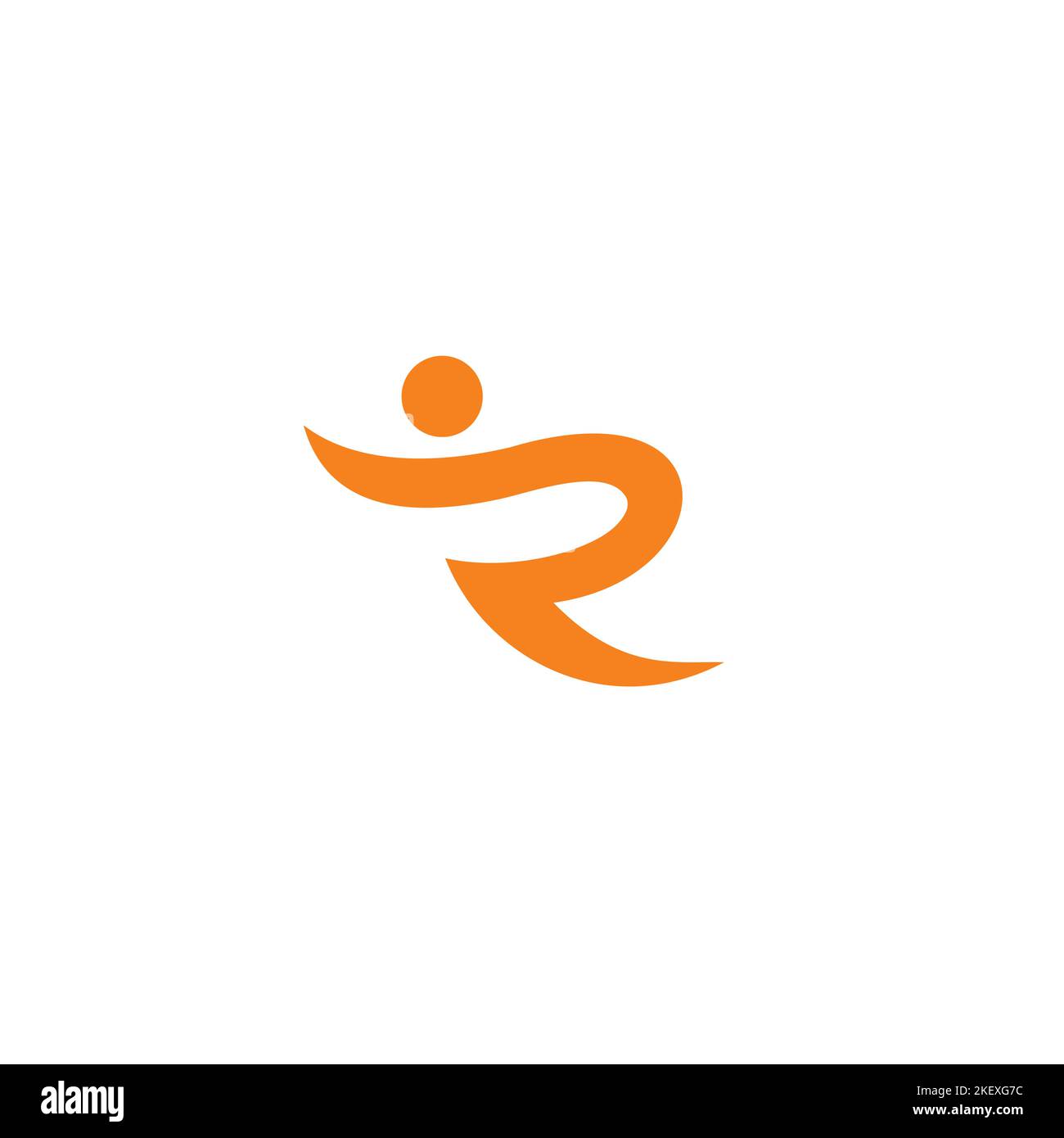 Run Logo Letter R and People R Human Icon Stock Vector Image & Art - Alamy