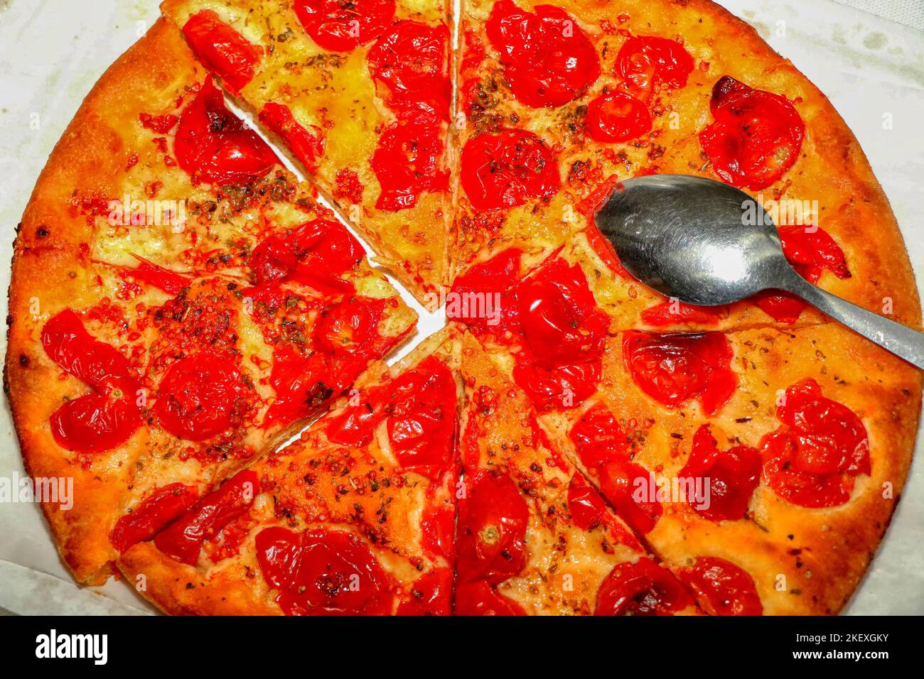 Bari-style focaccia bread. Apulian food. Bakery food Stock Photo - Alamy