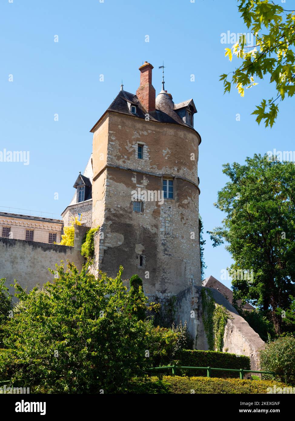 View of the medieval chateau Royal de Montargis Stock Photo - Alamy