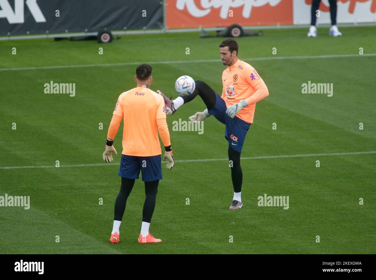 Allison of Brazil during the first day of training of the Brazil ...