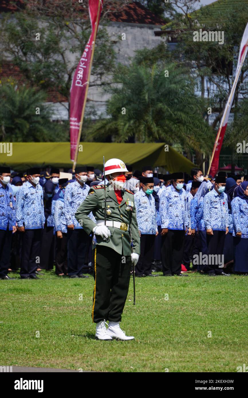Indonesian soldier on Independence Day Ceremony Stock Photo - Alamy