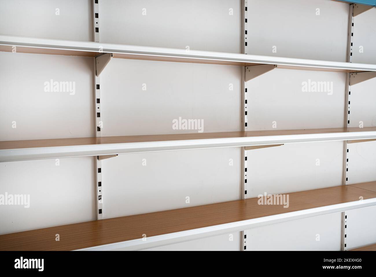 Supermarket Shelves Front View