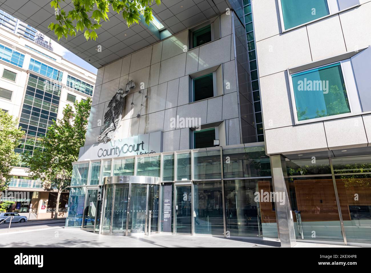 County Court legal building in Lonsdale street Melbourne city centre ...