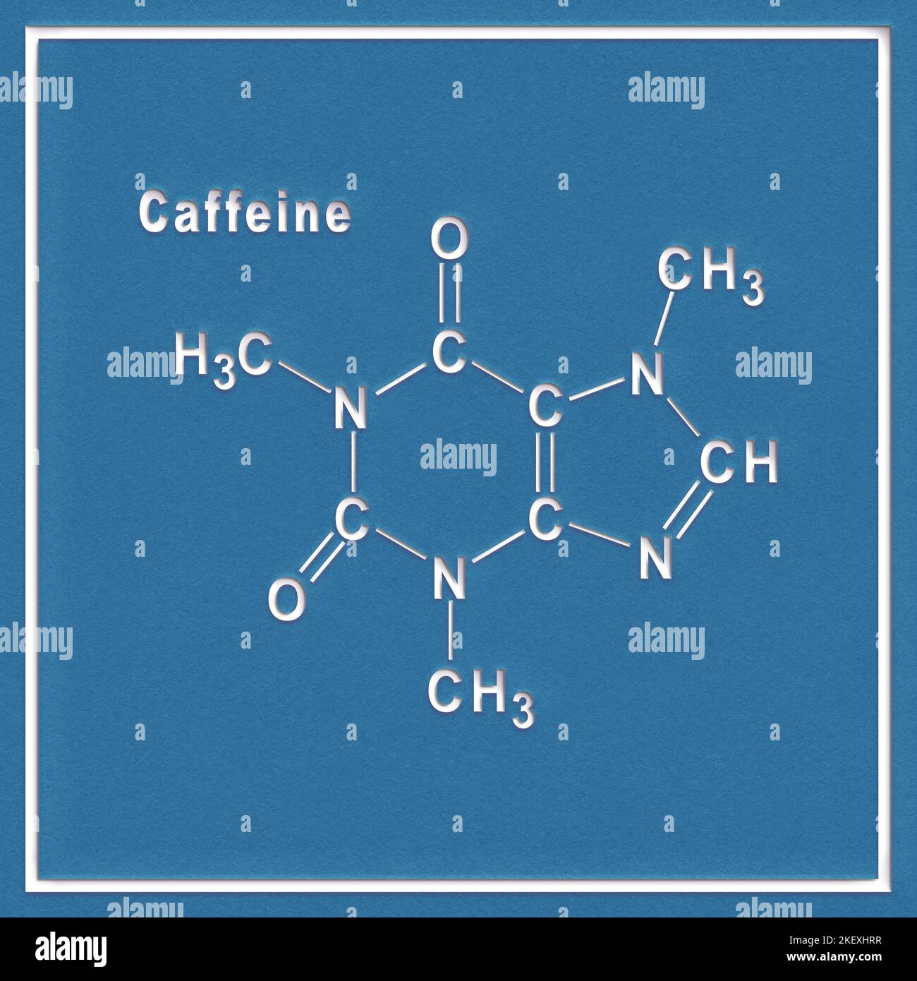 Structure Of Caffeine With Lone Pairs