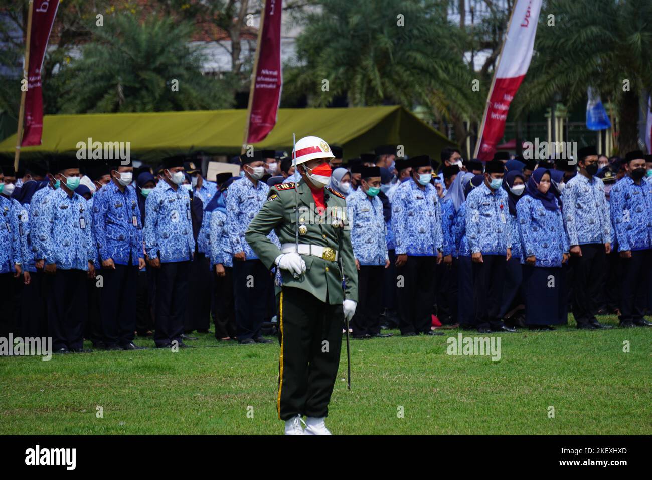 Indonesian soldier on Independence Day Ceremony Stock Photo - Alamy