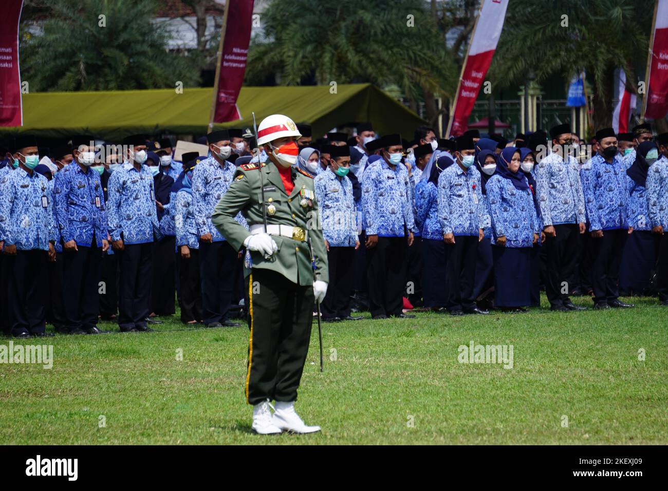 Indonesian soldier on Independence Day Ceremony Stock Photo - Alamy
