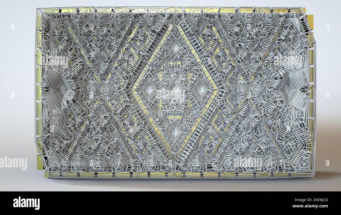 3D Illustration of an object-artefact-art piece from Ikatan. Modelers ...