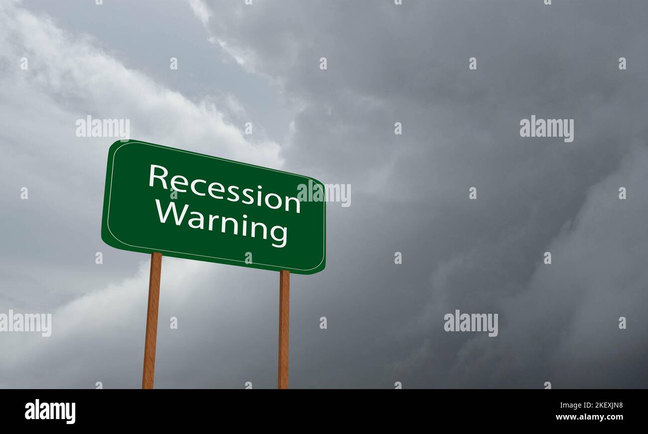 signboard green color postway symbol recession warning font text ...