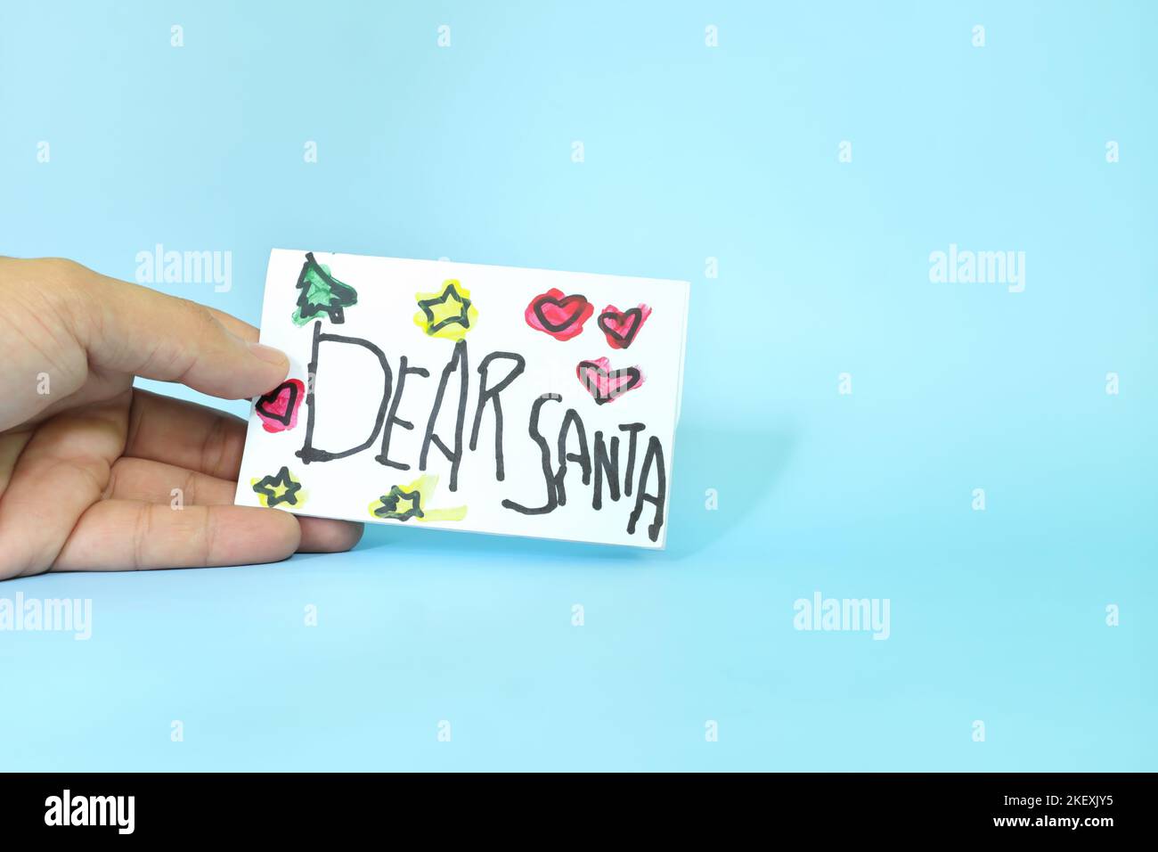 Santa claus hands envelope hi-res stock photography and images - Alamy