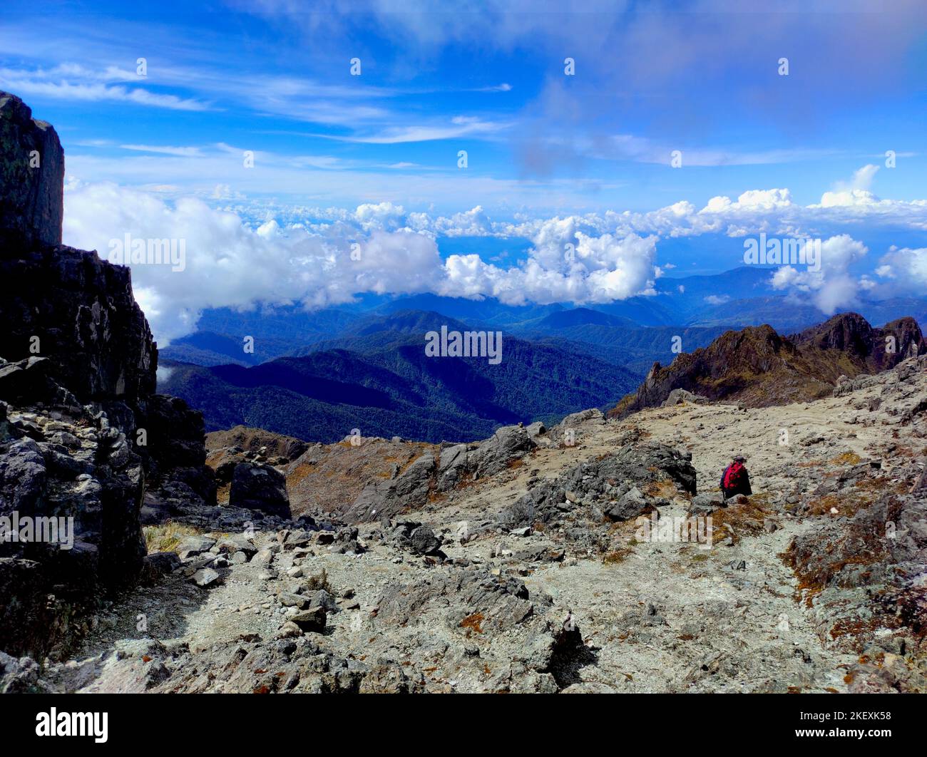 Mt Wilhelm views from Hiking Track Stock Photo - Alamy
