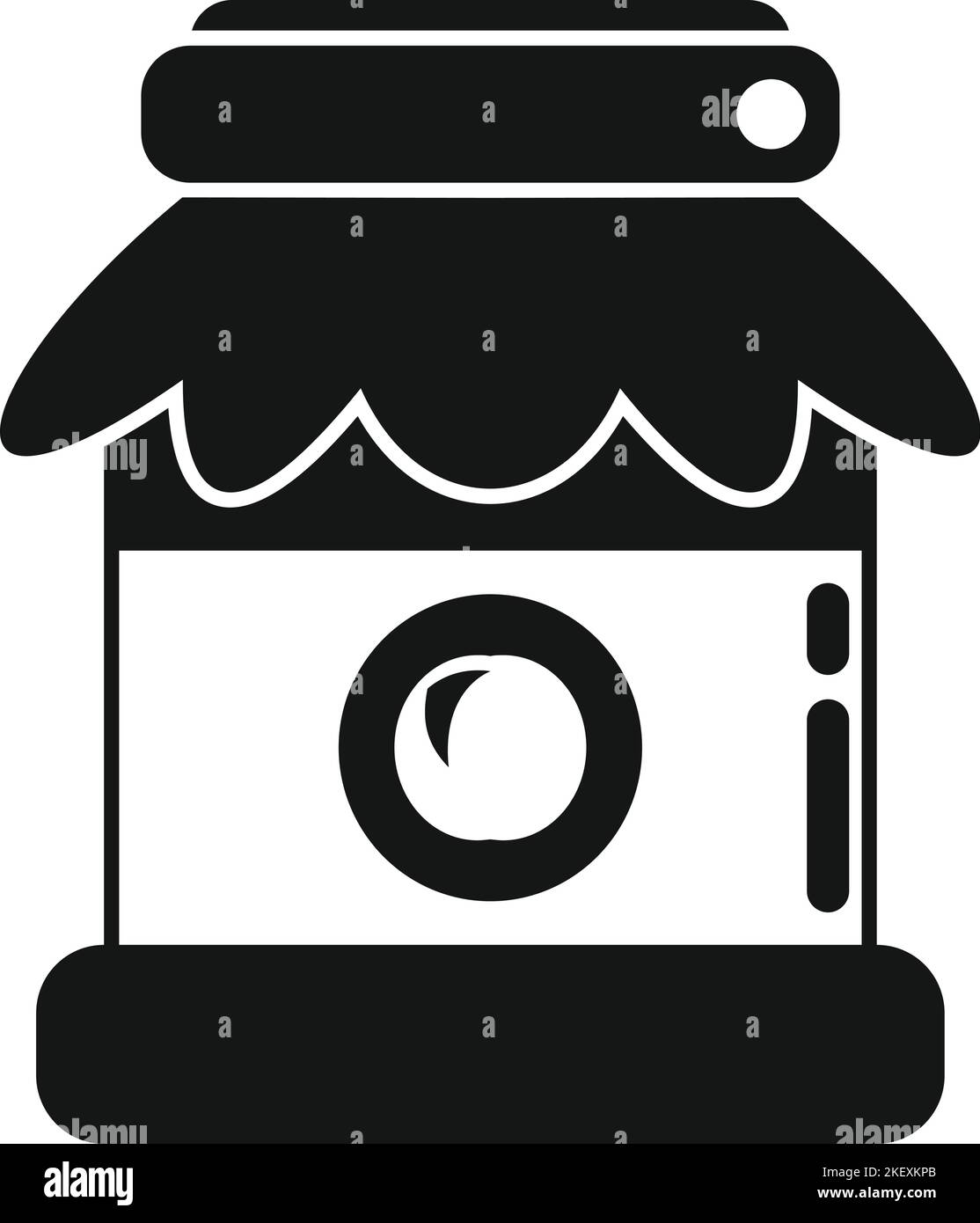 Canned fruit icon simple vector. Food pickle. Glass jar Stock Vector Image & Art - Alamy