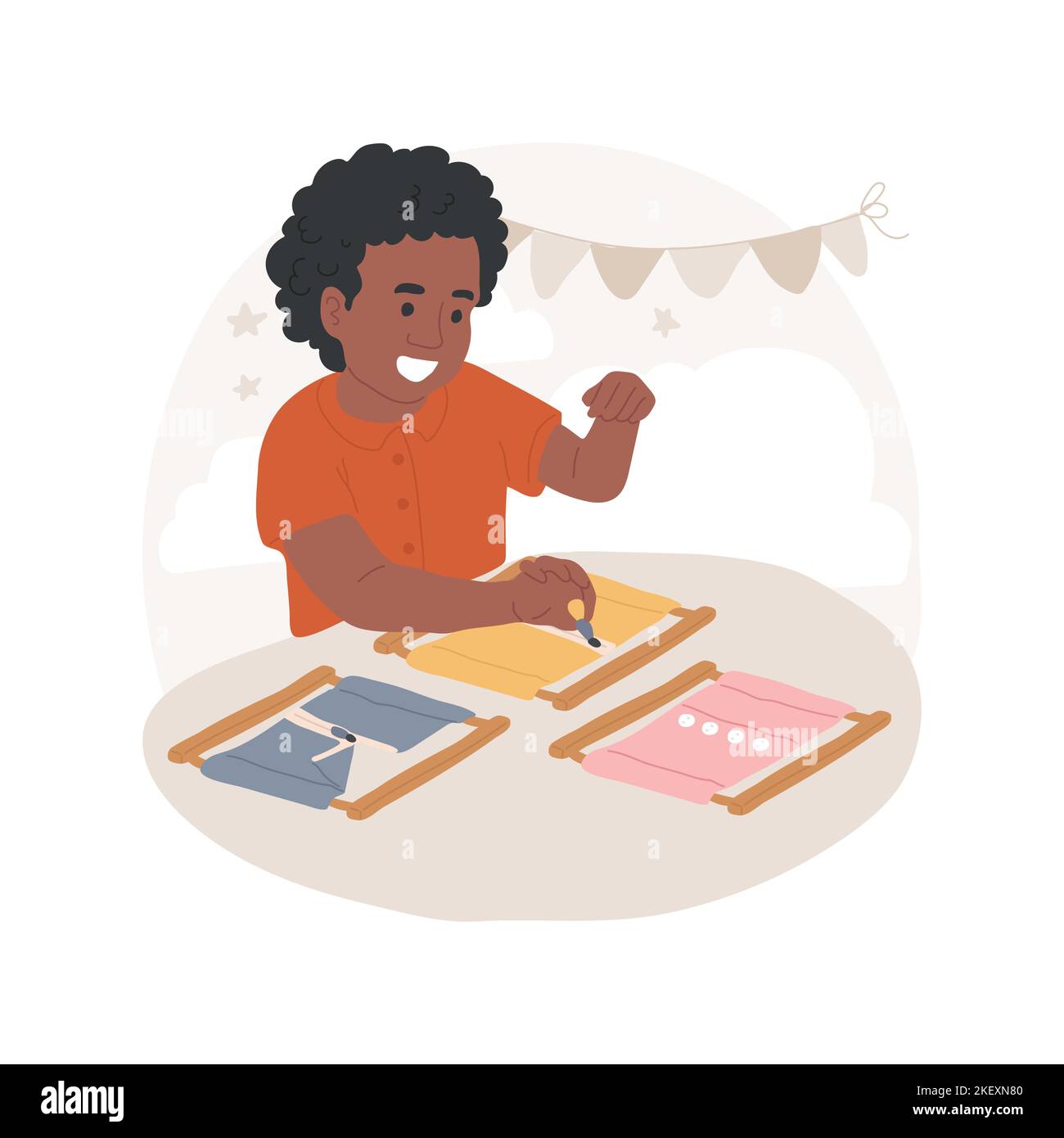 Zipper club isolated cartoon vector illustration. Care of self skill ...