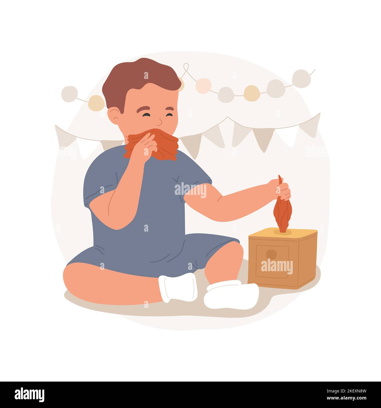 Use of tissue isolated cartoon vector illustration. Montessori ...