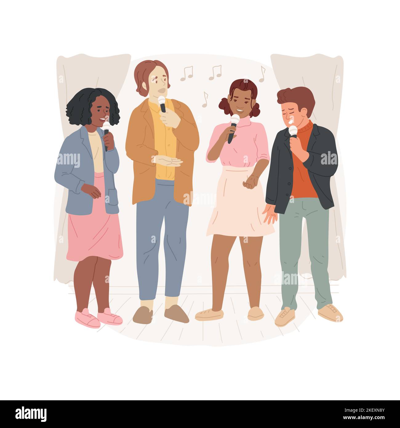 Middle school band Stock Vector Images - Alamy