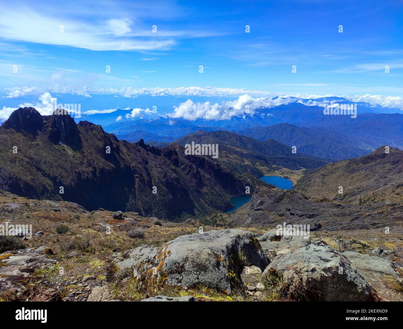 Mt Wilhelm views from Hiking Track Stock Photo - Alamy