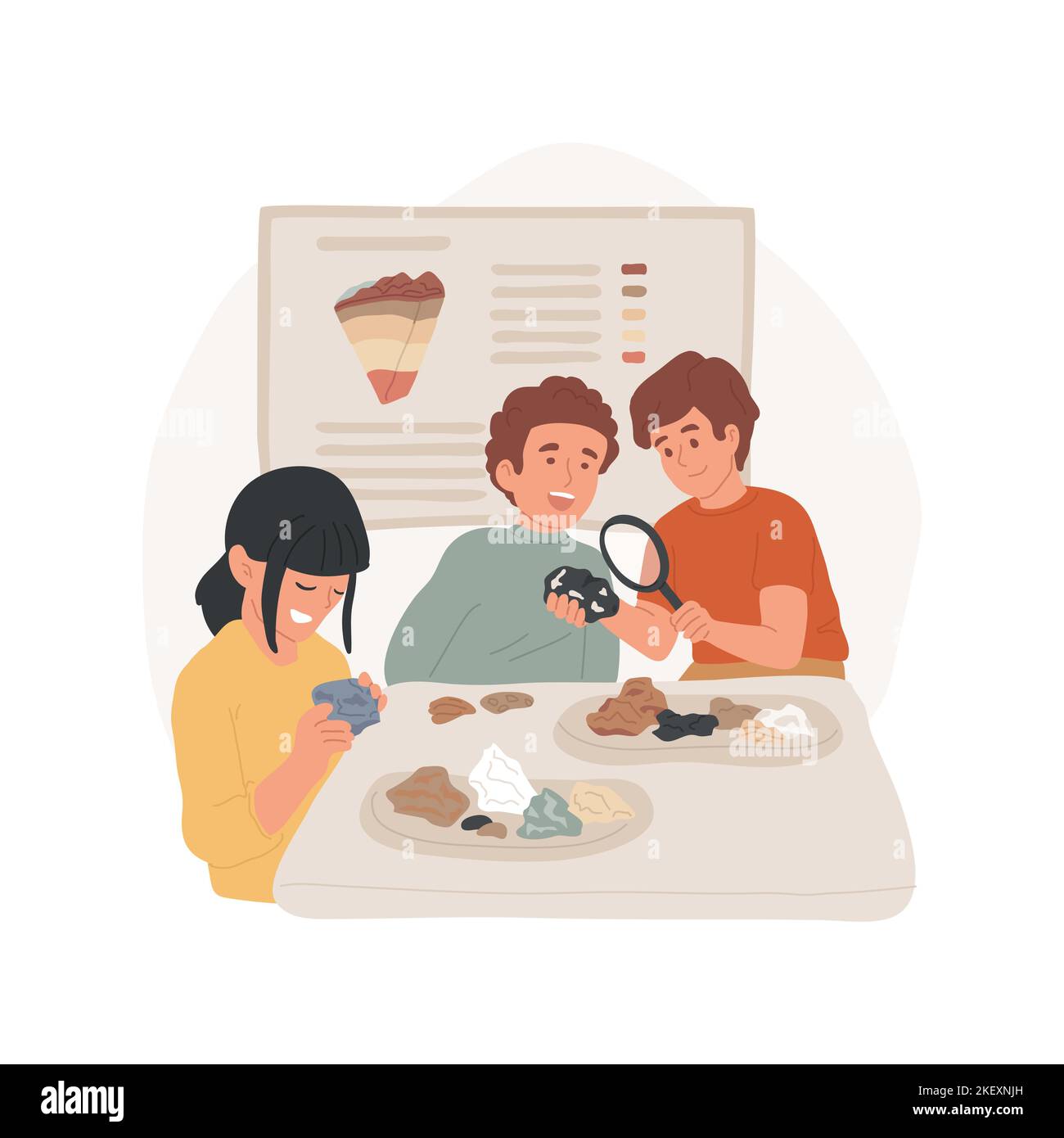 Earth science isolated cartoon vector illustration. Study natural ...