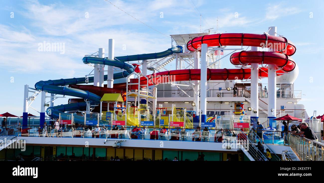 Long Beach, California, U.S.A - November 5, 2022 - The colorful water ...