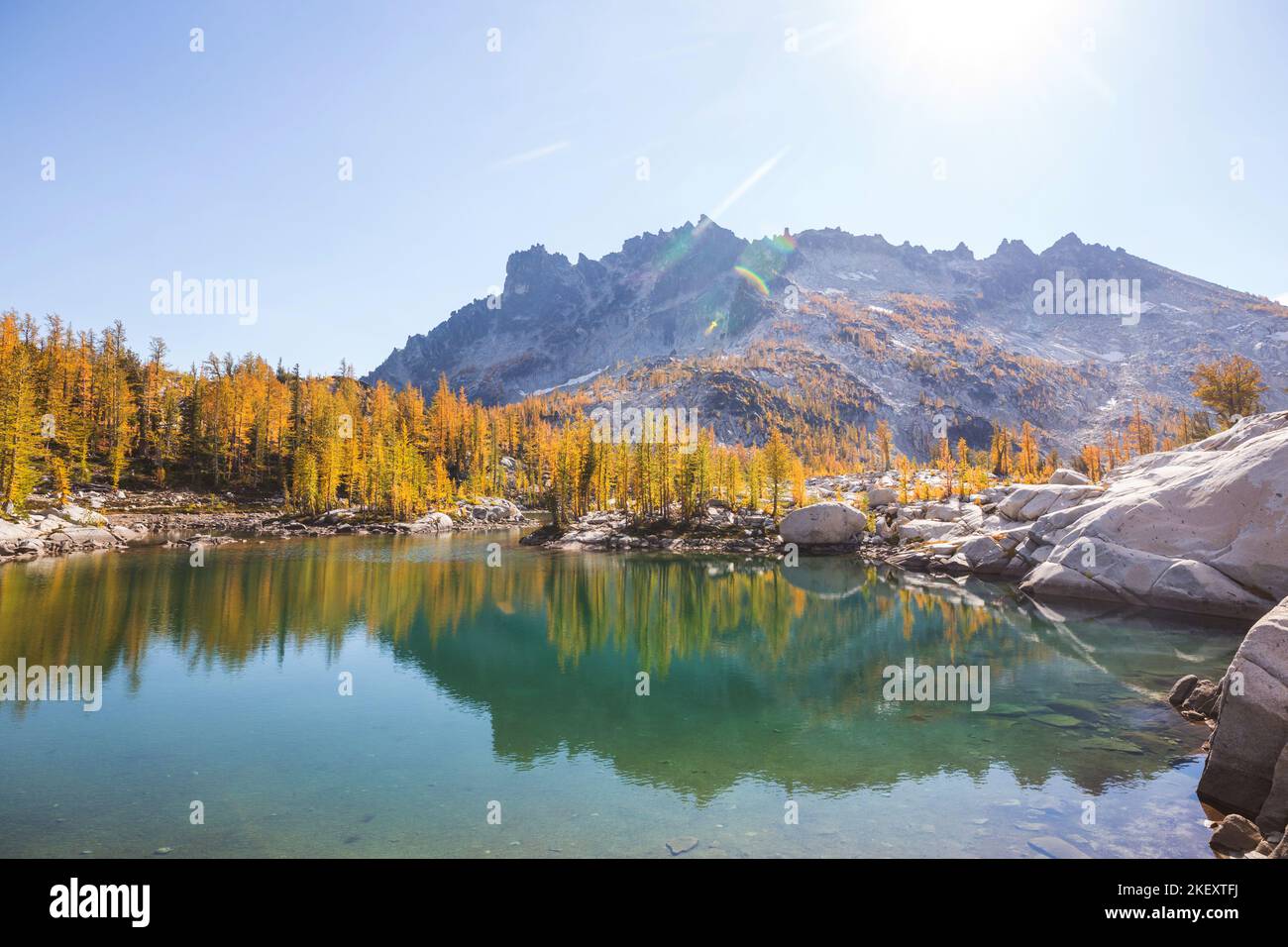 Beautiful Alpine lakes wilderness area in Washington, USA Stock Photo ...