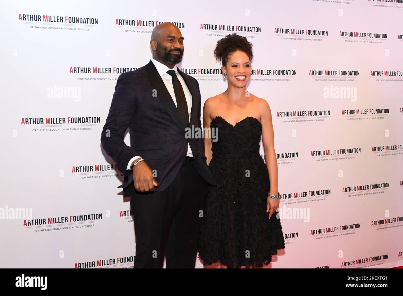 New York, NY, on November 14, 2022. Nik Walker and Sasha Hutchings ...