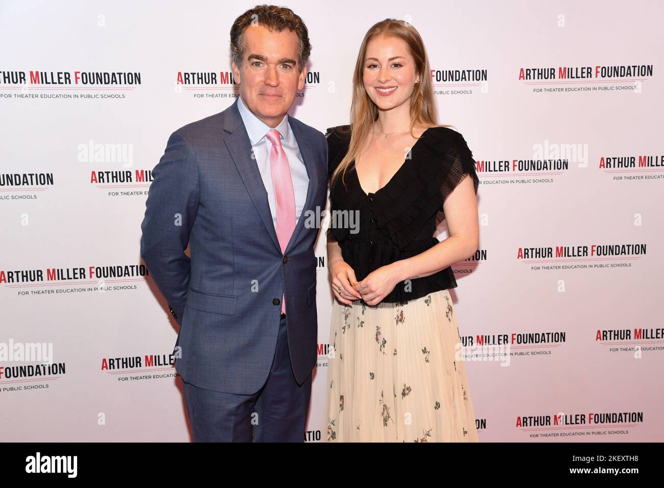 New York, NY, on November 14, 2022. Bryan d'Arcy James and Mary Kate ...