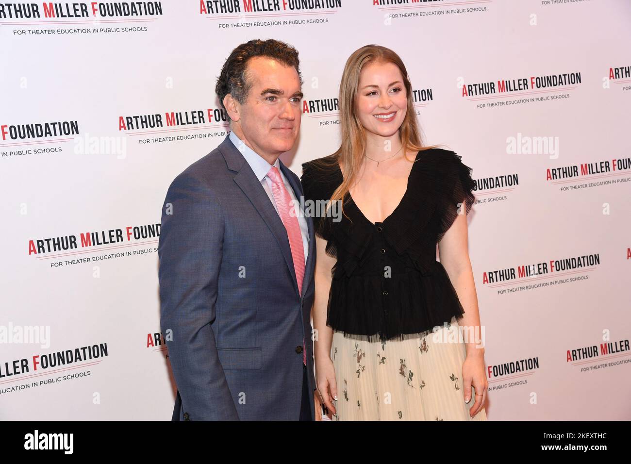 New York, NY, on November 14, 2022. Bryan d'Arcy James and Mary Kate ...