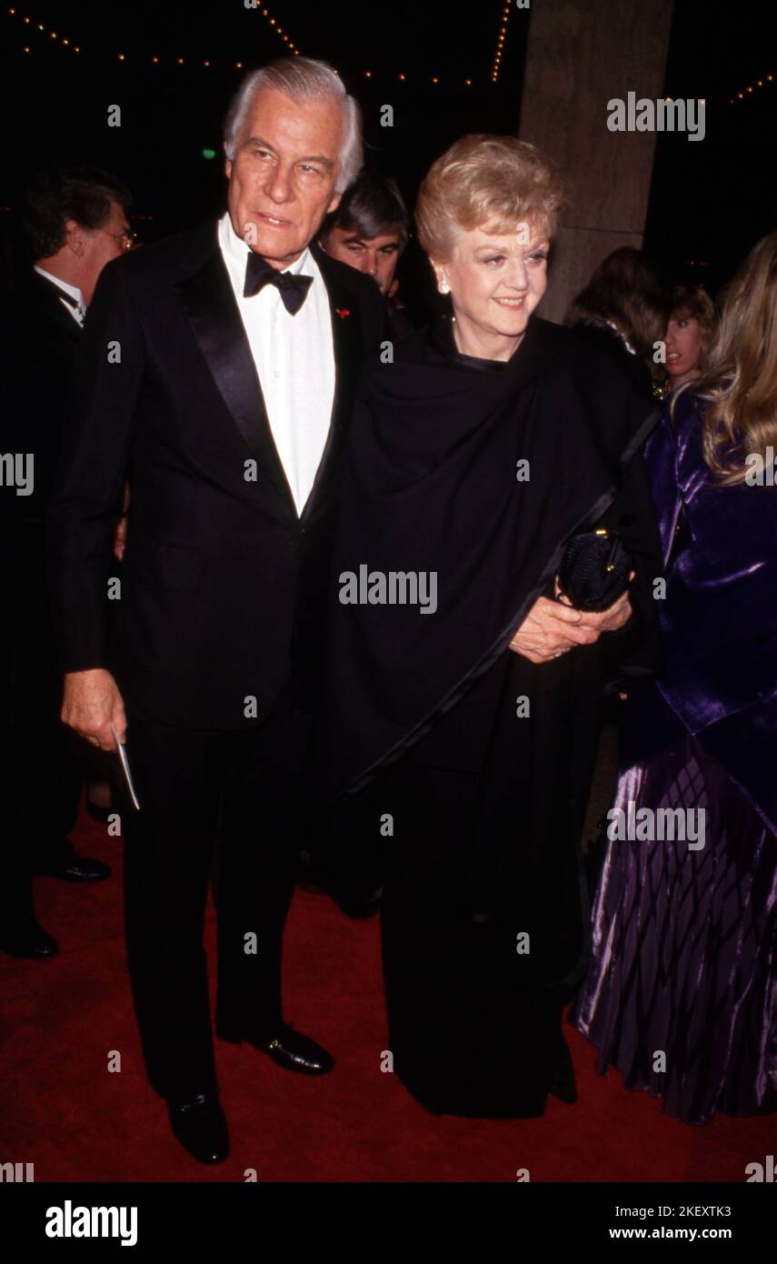 Peter Shaw and Angela Lansbury at the Opening night of Sunset Blvd. at ...