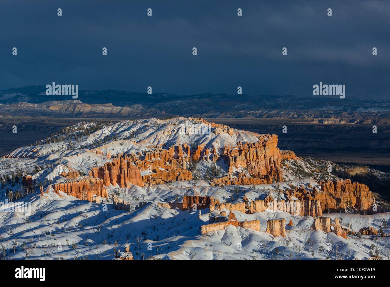 Picturesque colorful pink rocks of the Bryce Canyon National park in ...