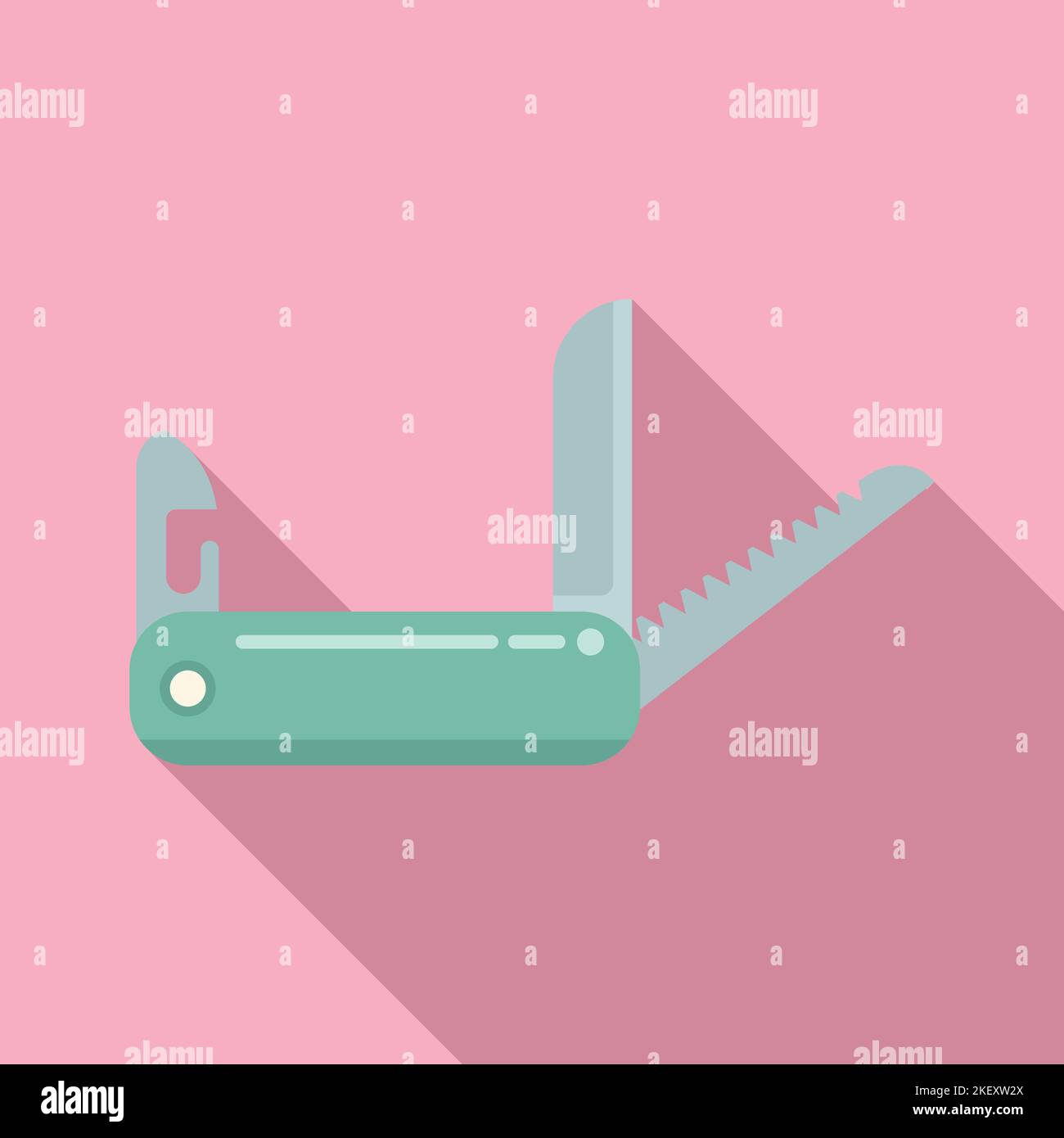 Multi tool icon flat vector. Knife kit. Metal blade Stock Vector Image & Art - Alamy