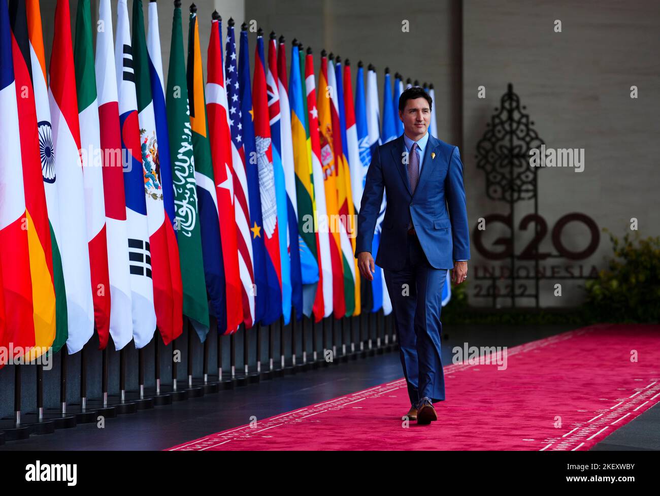 Canadian Prime Minister Justin Trudeau arrives to the G20 leaders ...