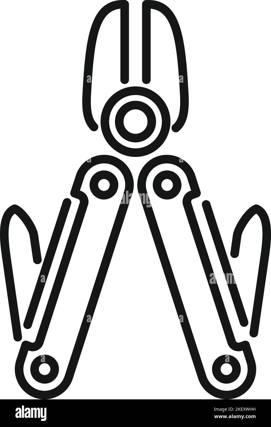 Pocket multitool icon outline Stock Vector Images - Alamy