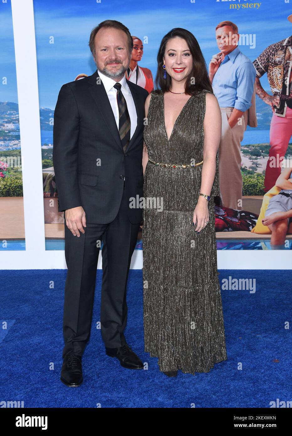 Los Angeles, CA on November 14, 2022. Rian Johnson and Karina Longworth ...
