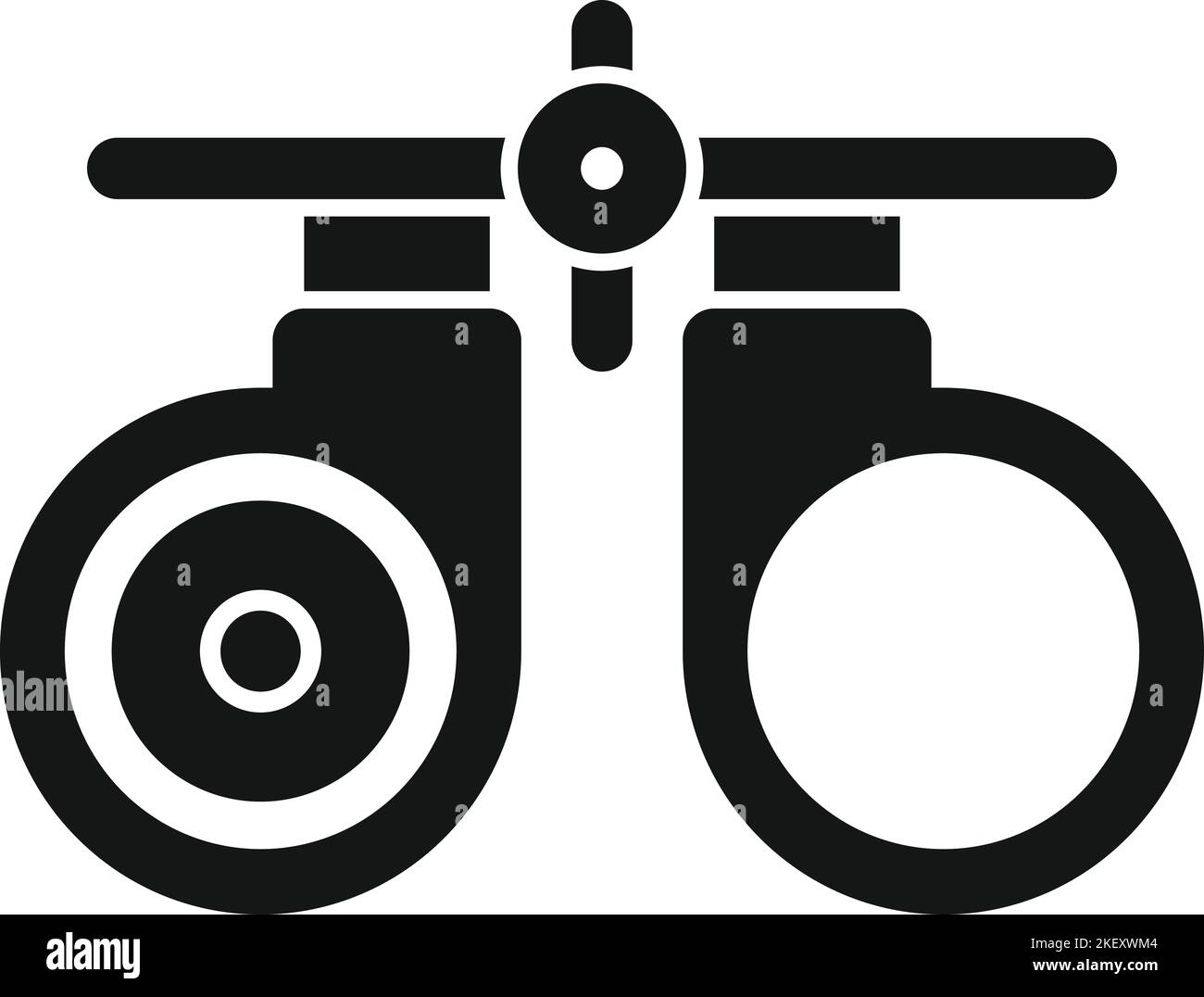 Eye test icon simple vector. Optical clinic. Visual exam Stock Vector ...