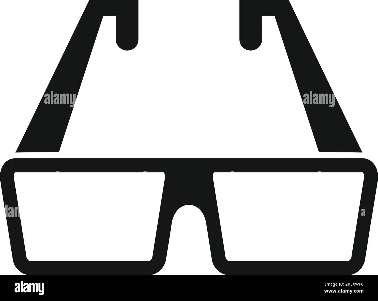 Visual eyeglasses icon simple vector. Eye test. Doctor health Stock ...