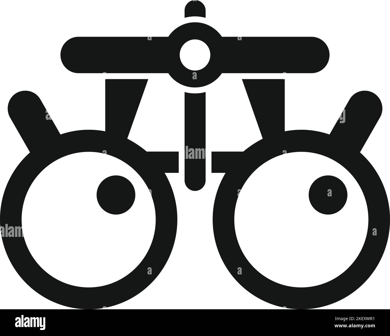 Eyesight check icon simple Cut Out Stock Images & Pictures - Alamy