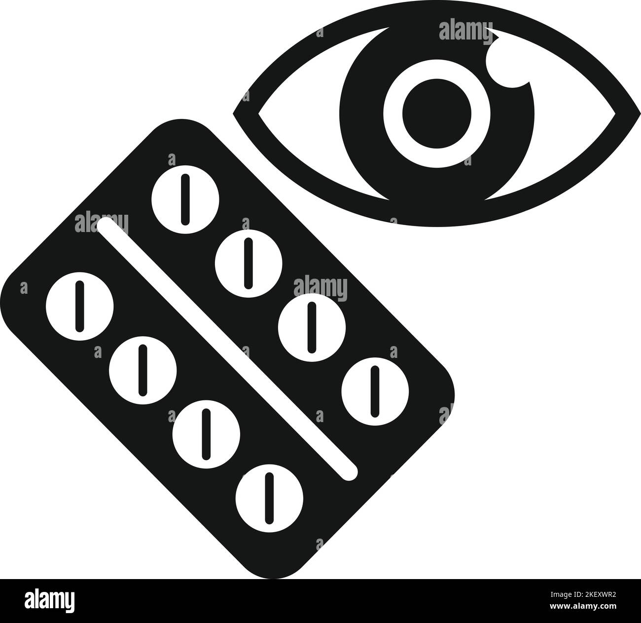 Eye pills Stock Vector Images - Alamy