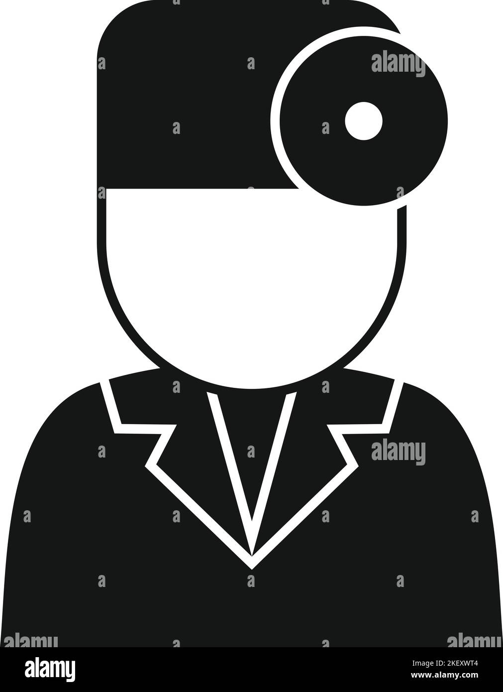 Optical doctor icon simple vector. Eye test. Medical care Stock Vector ...