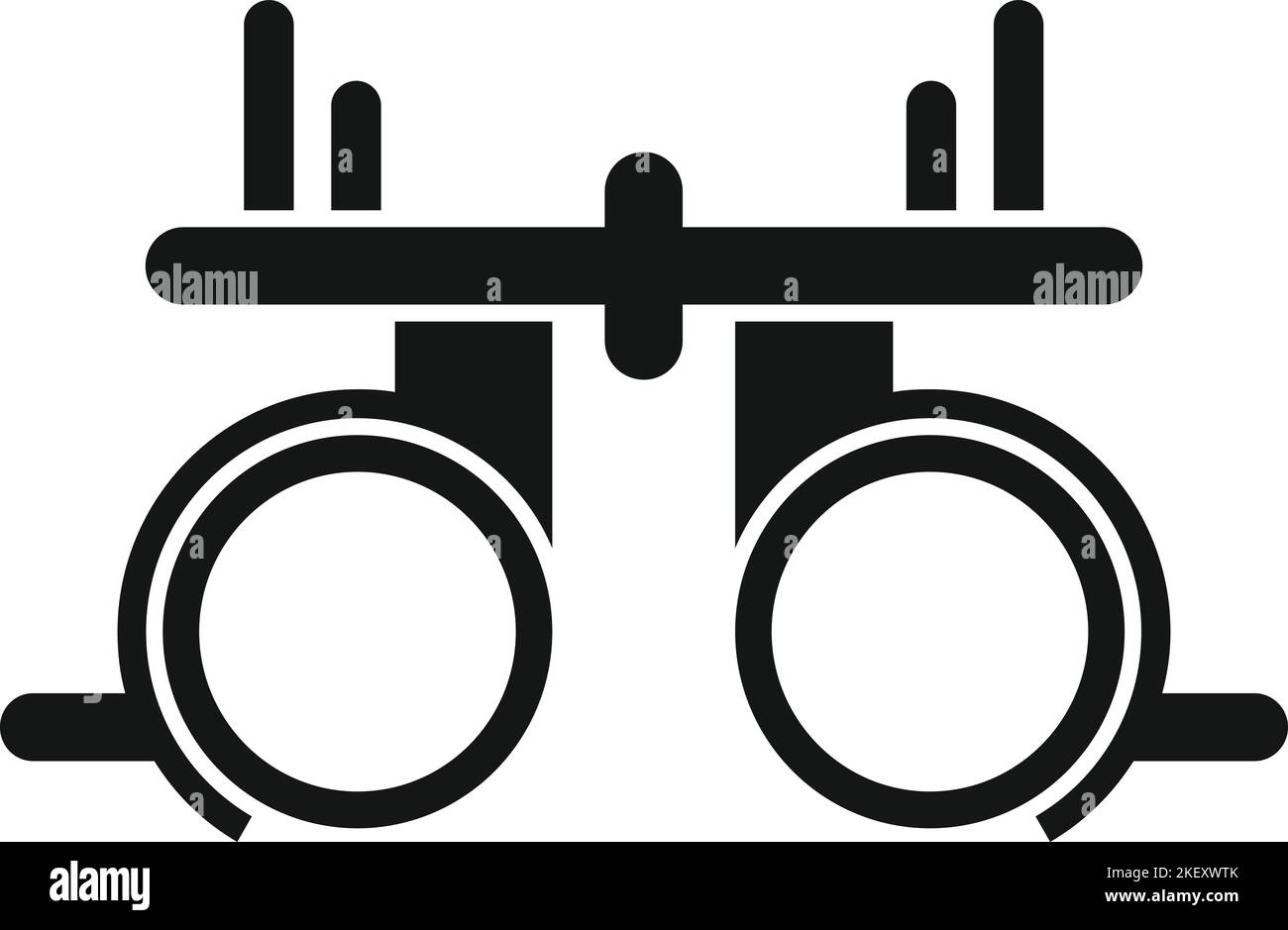 Eye test device Stock Vector Images - Alamy