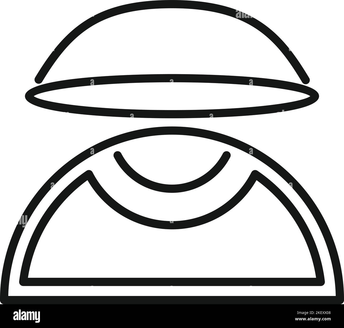 Eye lens icon outline vector. Optical clinic. Care equipment Stock ...
