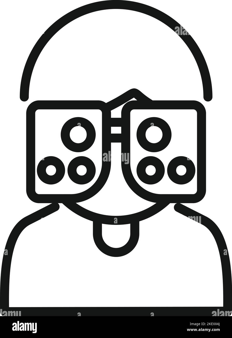 Care vision icon outline Cut Out Stock Images & Pictures - Alamy