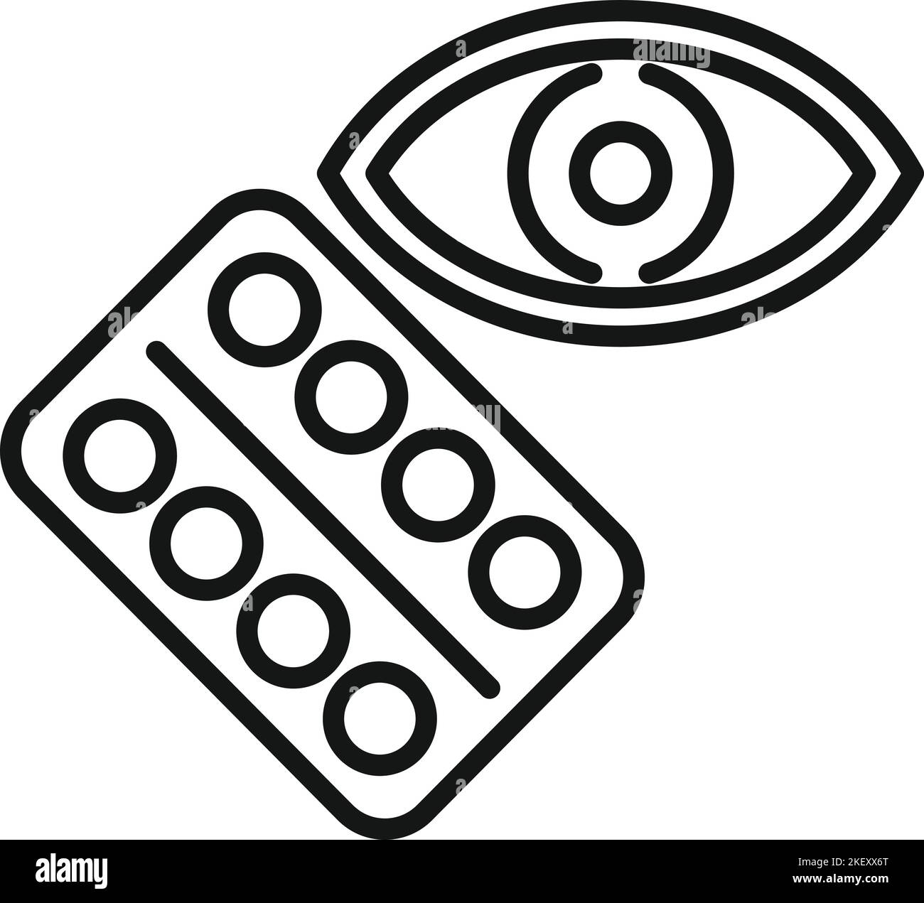 Eye pills Stock Vector Images - Alamy