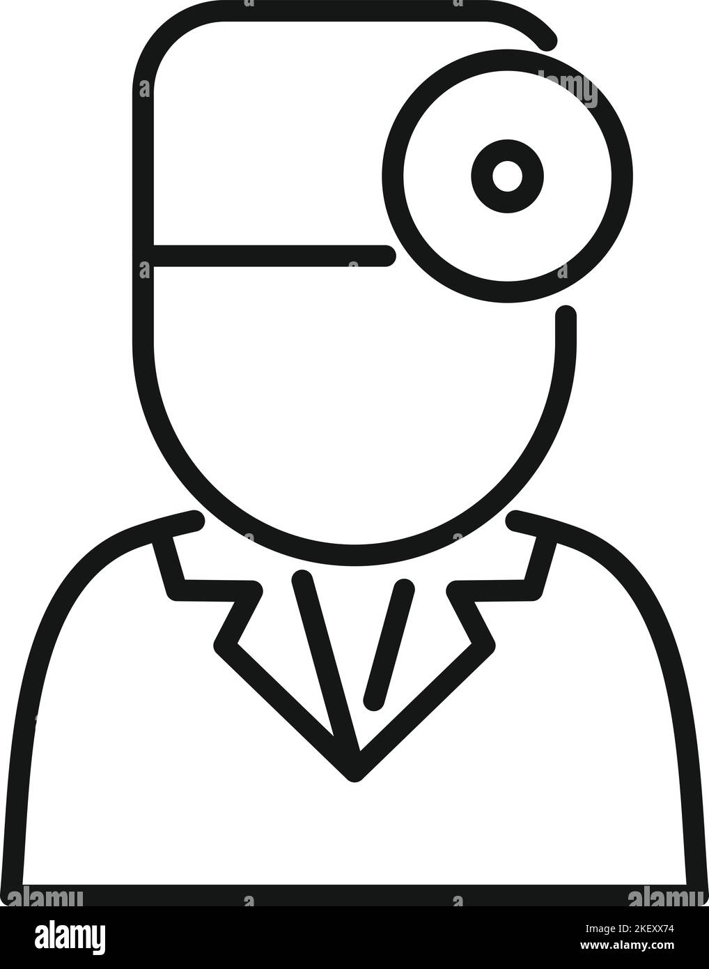 Optical doctor icon outline vector. Eye test. Medical care Stock Vector ...